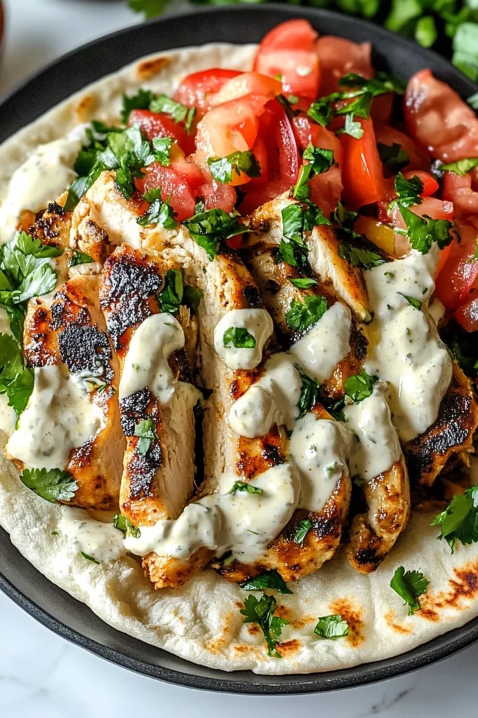Chicken Shawarma with Creamy Garlic Sauce – Recipes Dish