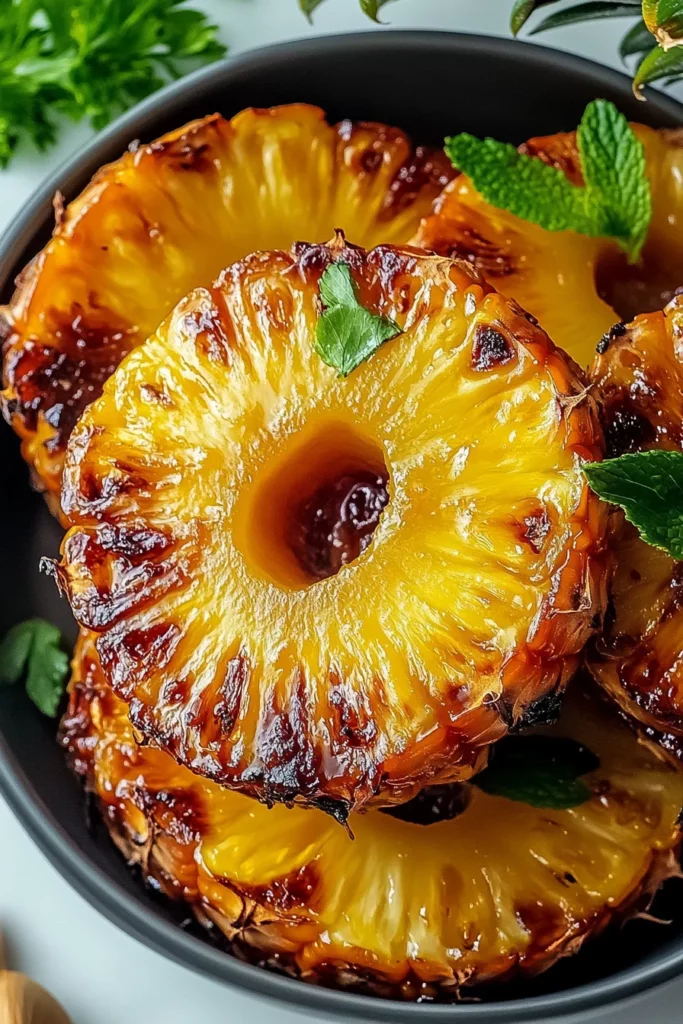 Brown Sugar Roasted Pineapples - Recipes Dish