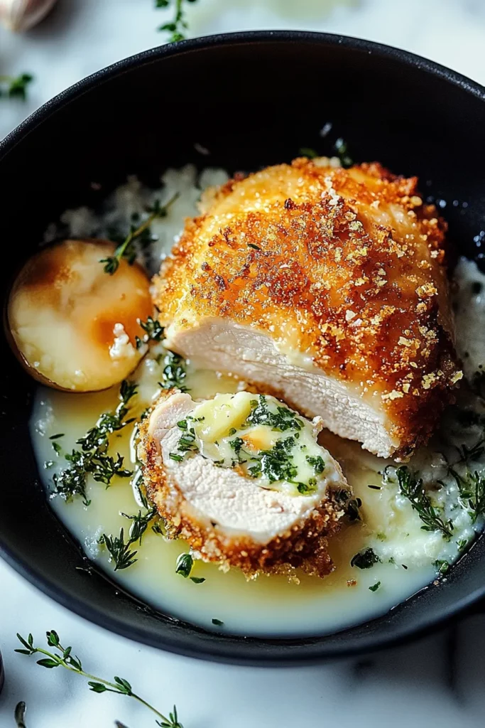 Crispy Chicken Kiev with Garlic Herb Butter – Recipes Dish