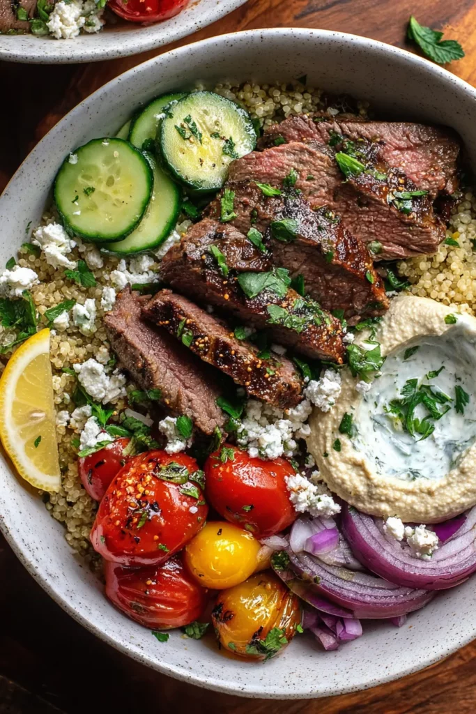 Mediterranean Steak Bowls - Recipes Dish