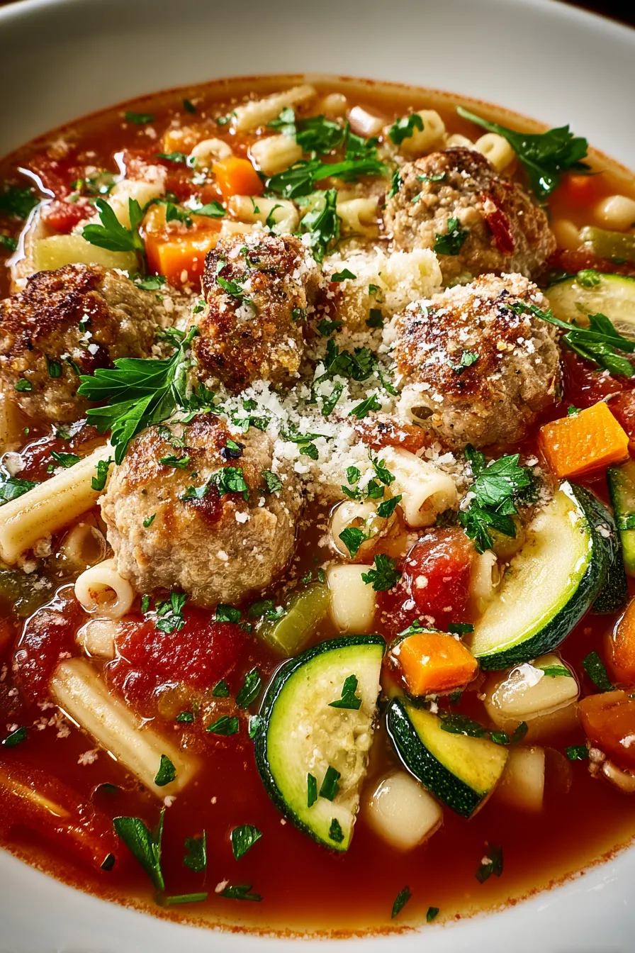 Summer Minestrone with Turkey Meatballs – Recipes Dish
