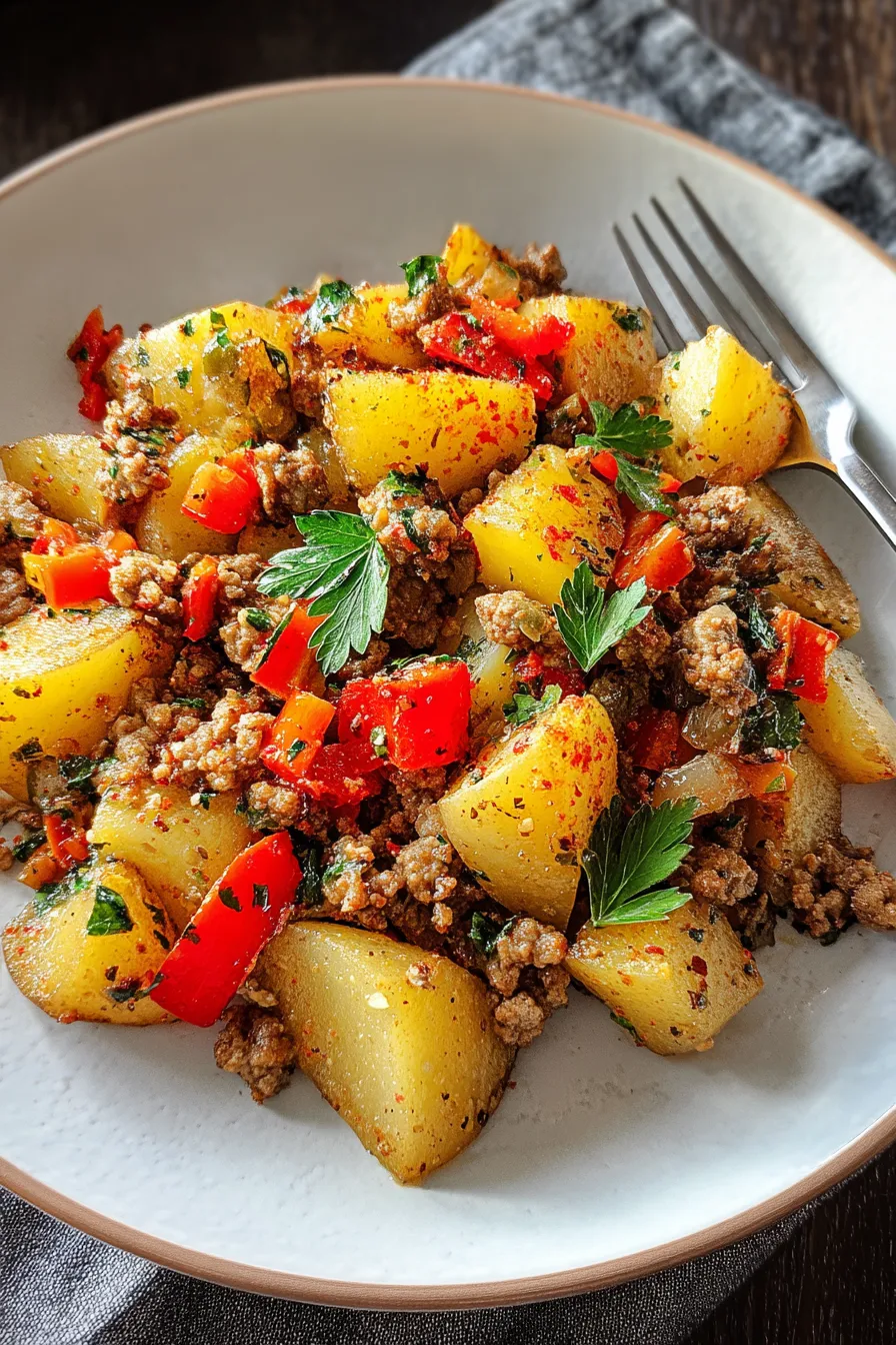 One-Pan Ground Turkey & Potatoes Meal - Recipes Dish