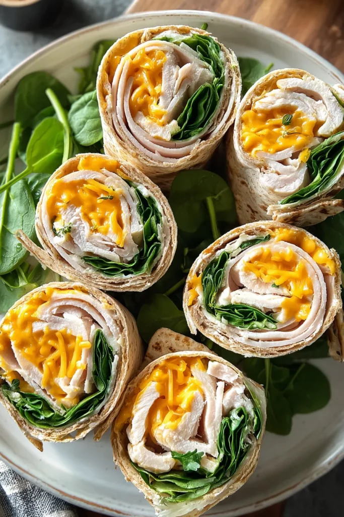 Turkey Cheddar Lunch Roll Ups – Recipes Dish