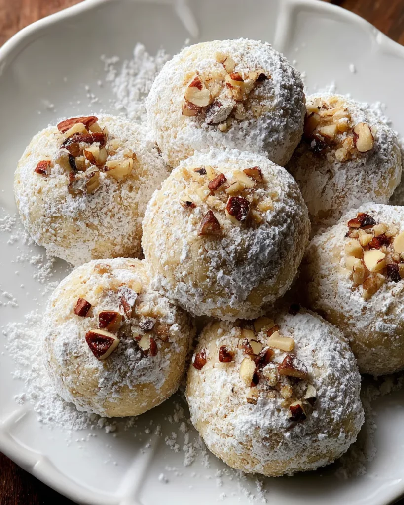 Buttery Powdered Sugar Snowball Cookies with Nuts – Recipes Dish