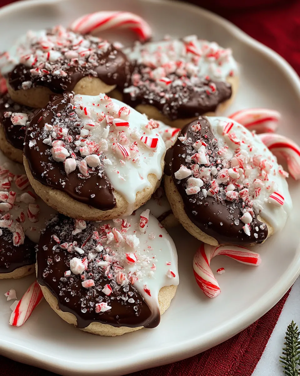 Peppermint Chocolate Shortbread Cookies – Recipes Dish