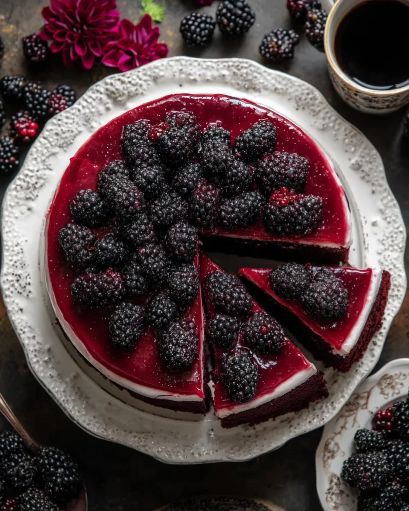 Blackberry Velvet Gothic Cake – Recipes Dish
