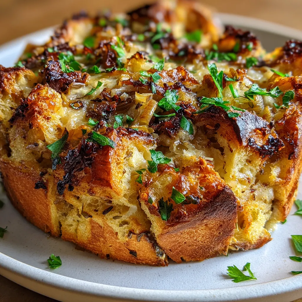 Savory Gruyere and Leek Bread Pudding – Recipes Dish