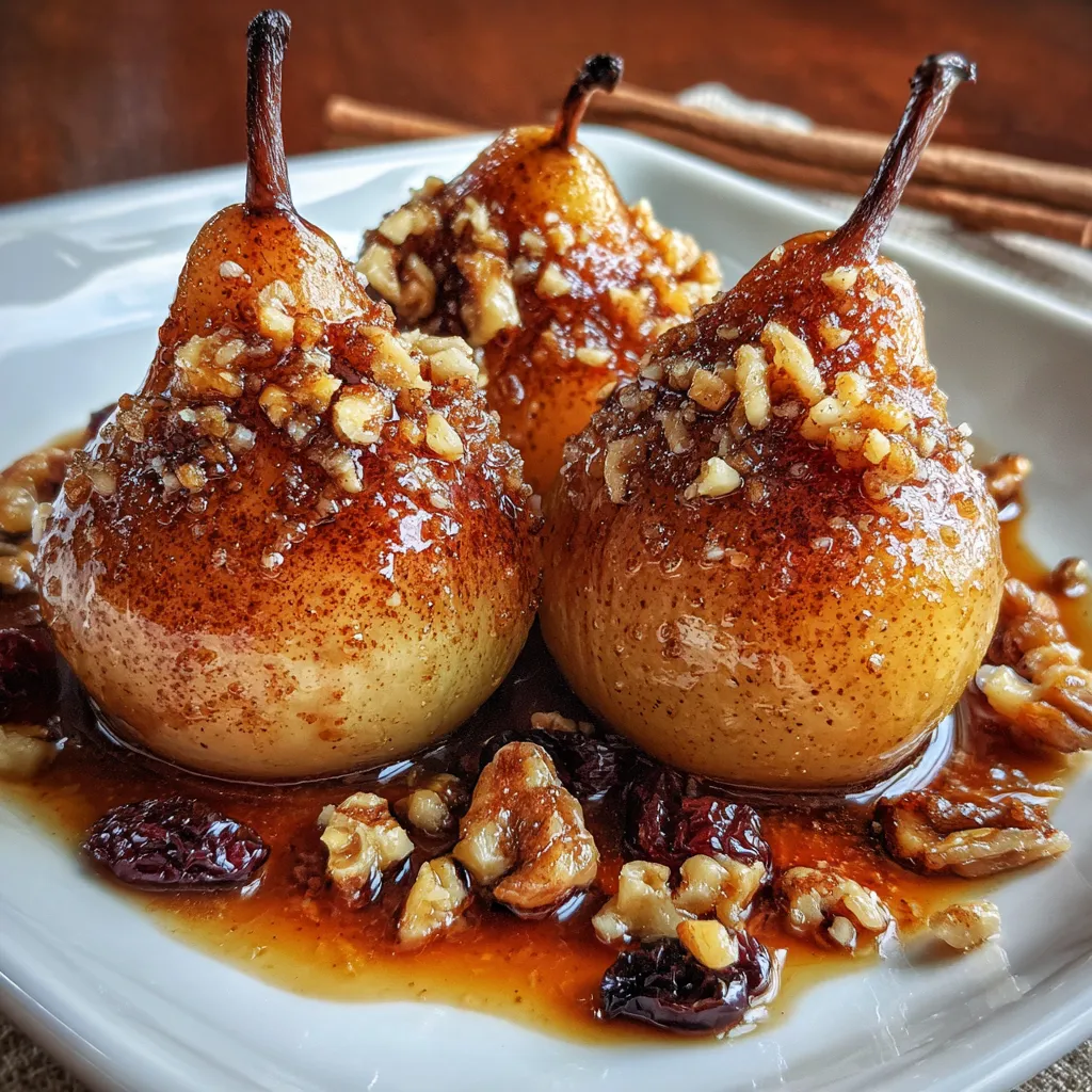 Classic Cinnamon Honey Baked Pears – Recipes Dish