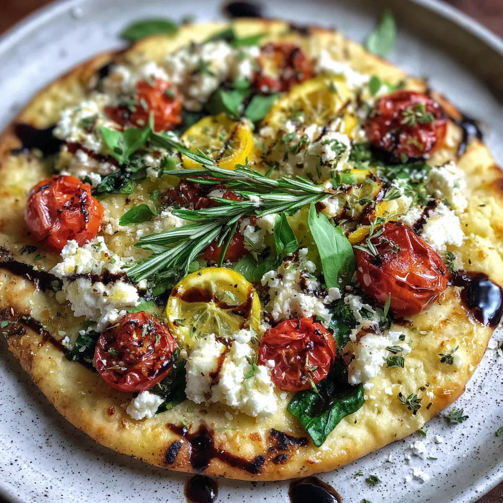 Zesty Grilled Lemon Herb Pizza with Tangy Goat Cheese – Recipes Dish