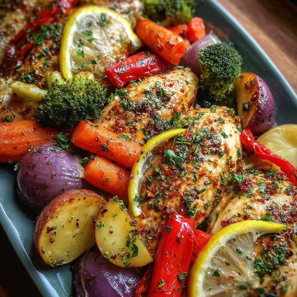 Sheet Pan Garlic Butter Chicken and Veggies – Recipes Dish