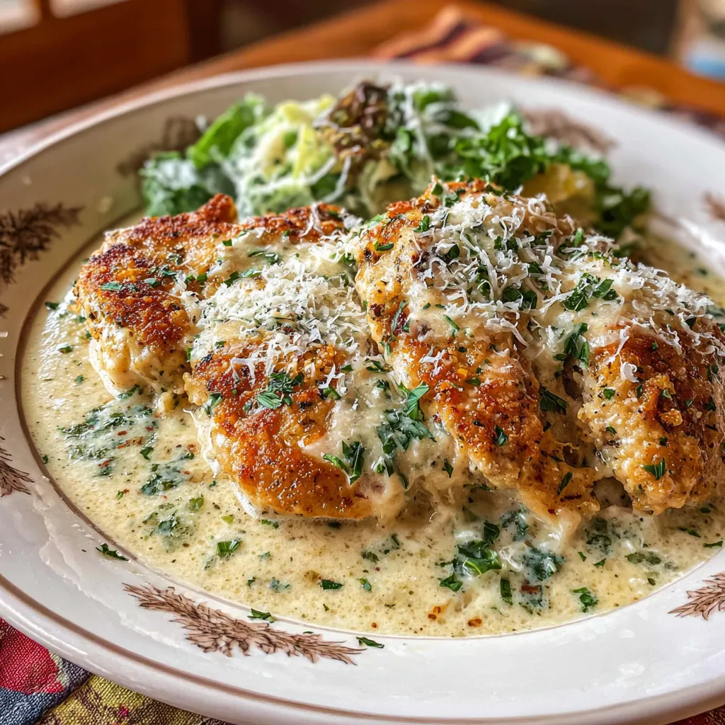 Creamy Parmesan Baked Caesar Chicken – Recipes Dish