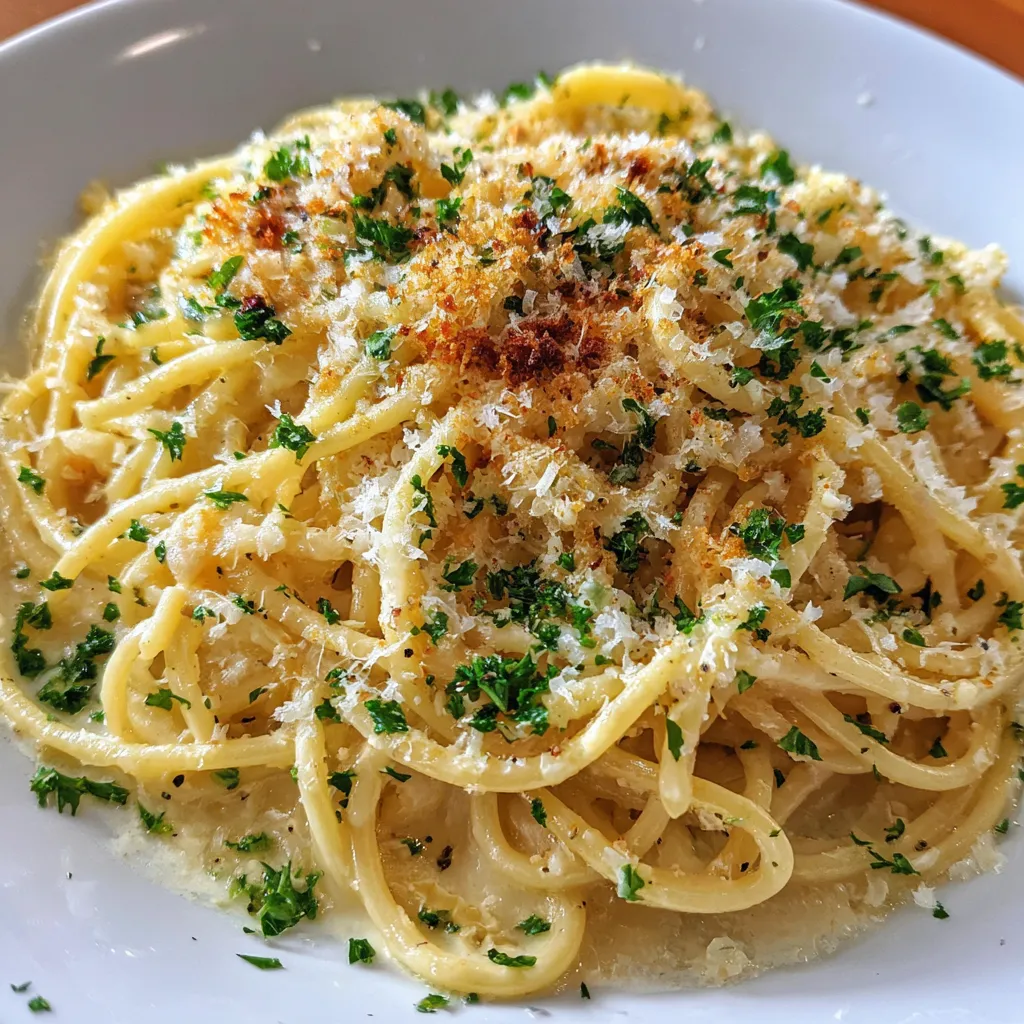Creamy Garlic Parmesan Spaghetti – Recipes Dish